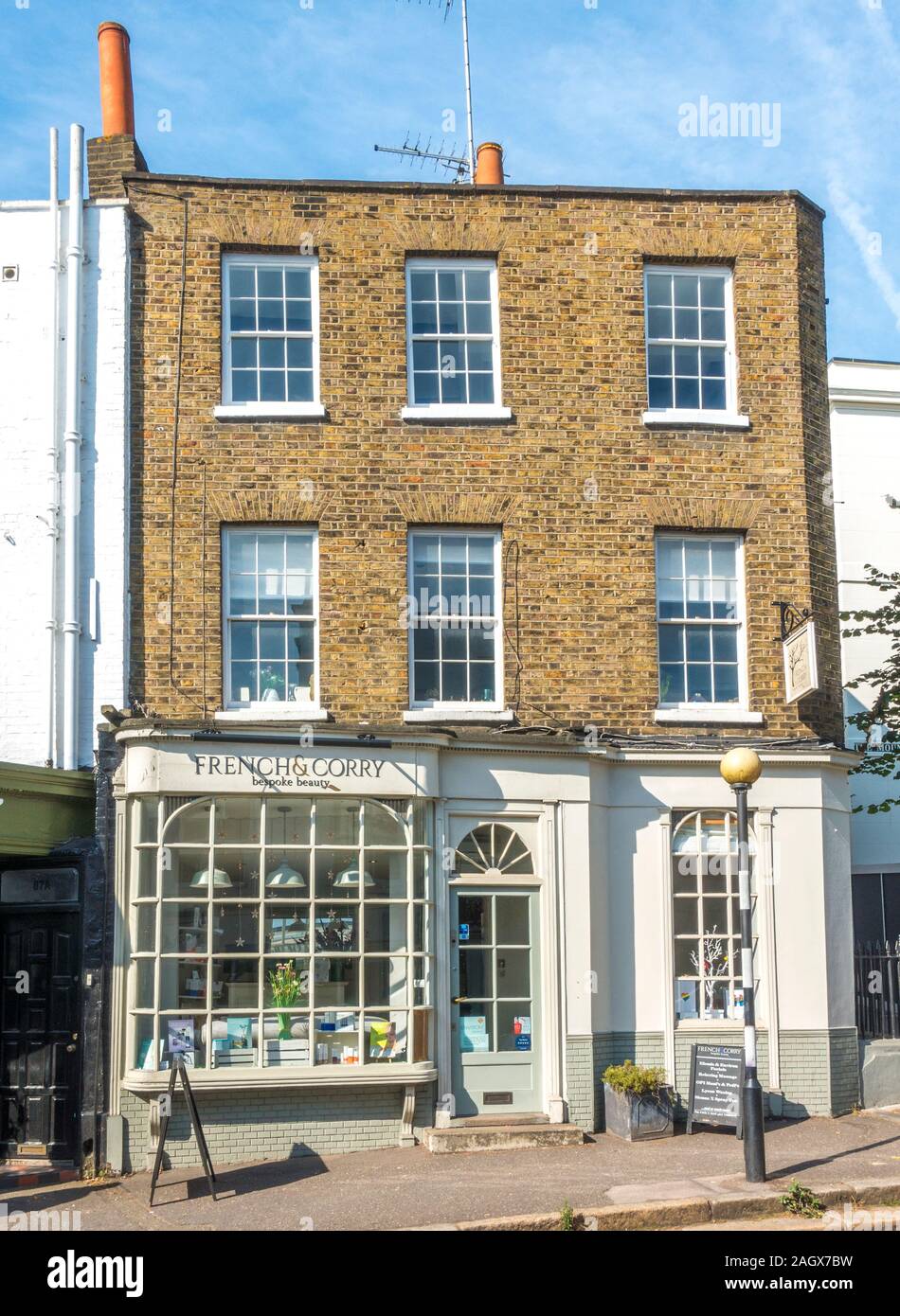 French & Corry, bespoke beauty shop in a sunlit period building, with ...