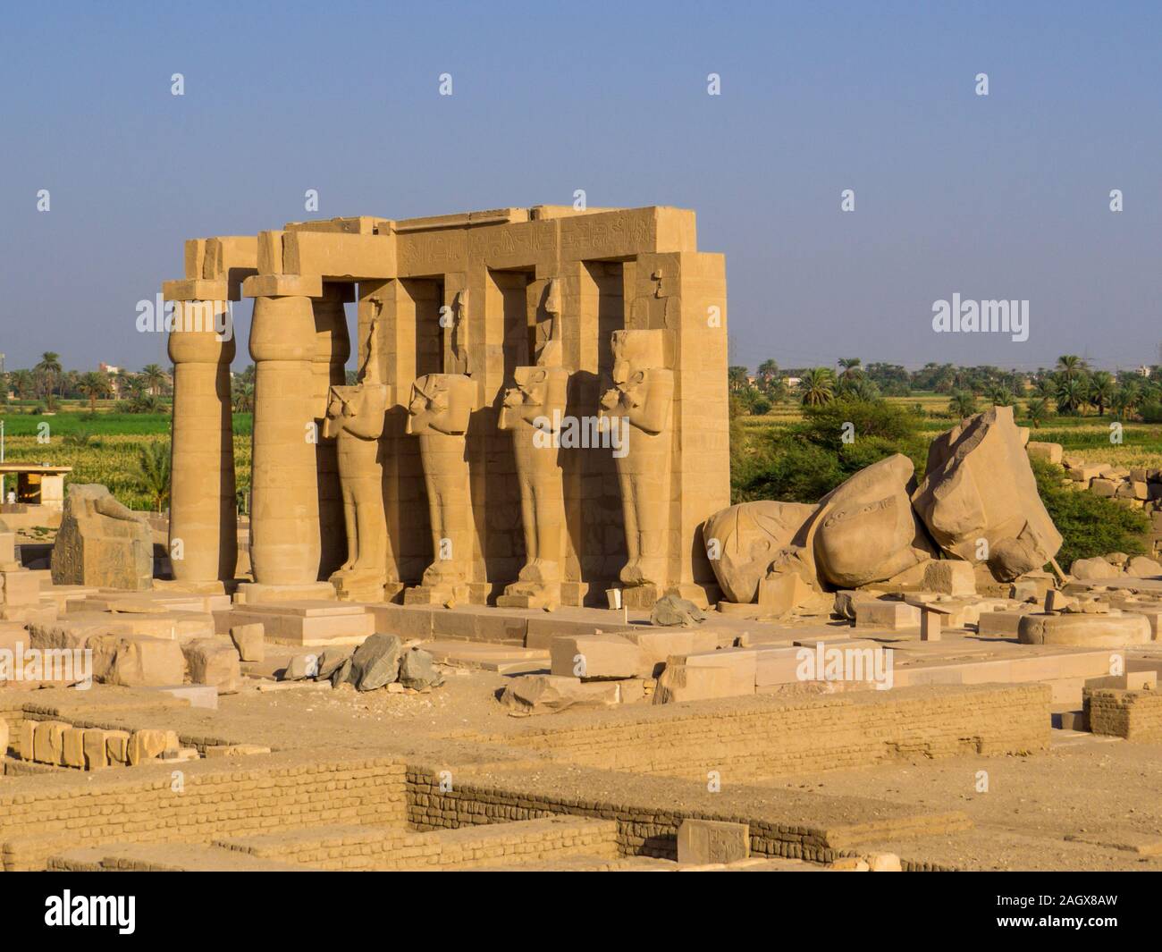 Ramesseum Temple, Luxor, Egypt Stock Photo - Alamy