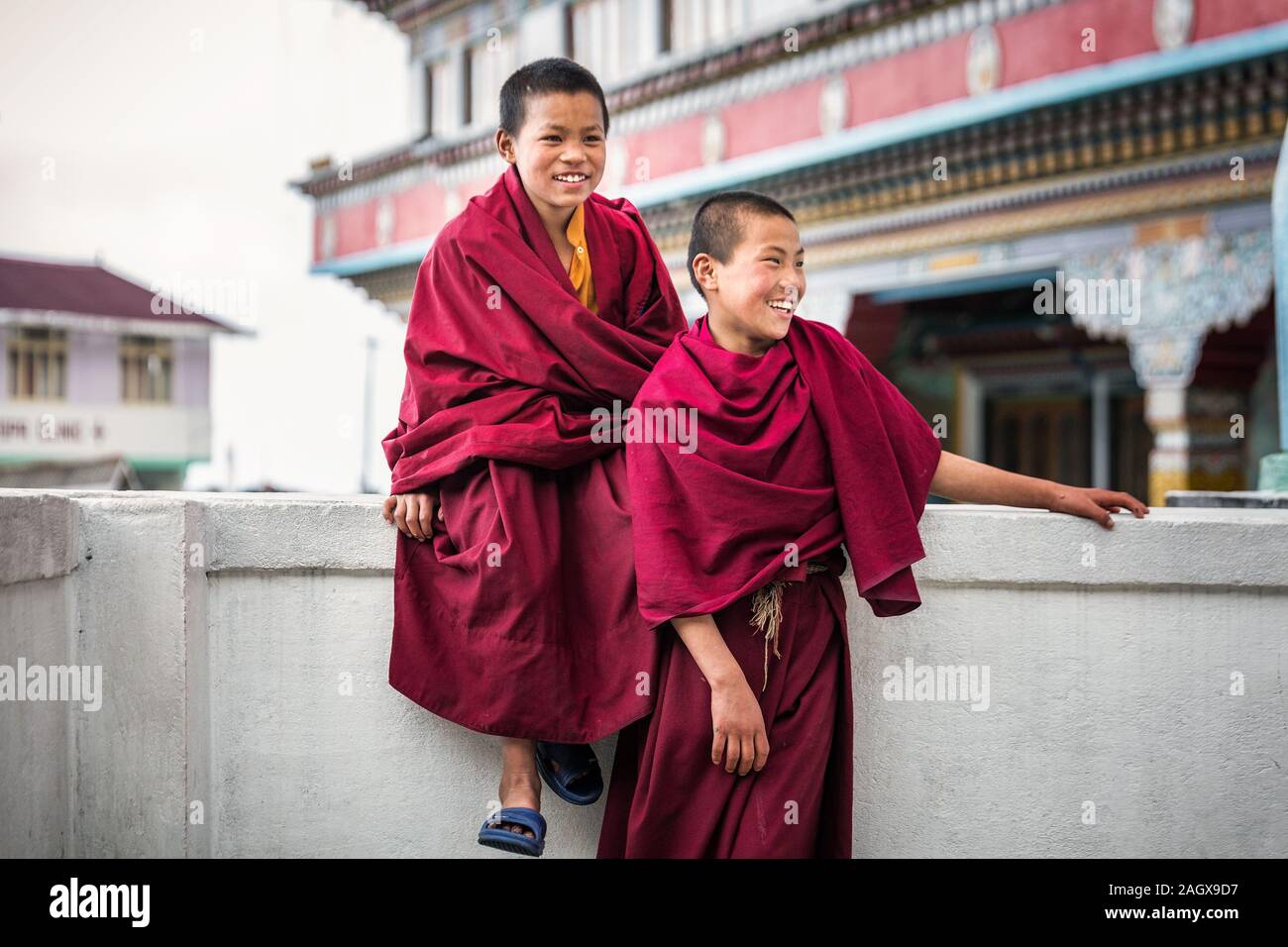 Tibetan monks ghoom hi-res stock photography and images - Alamy