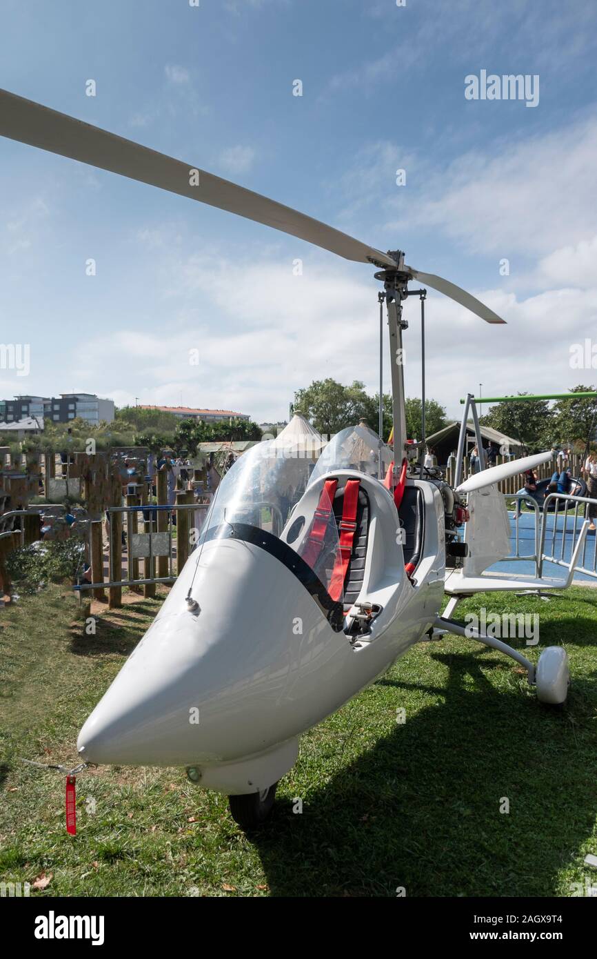 gyroplane on a filed Stock Photo - Alamy