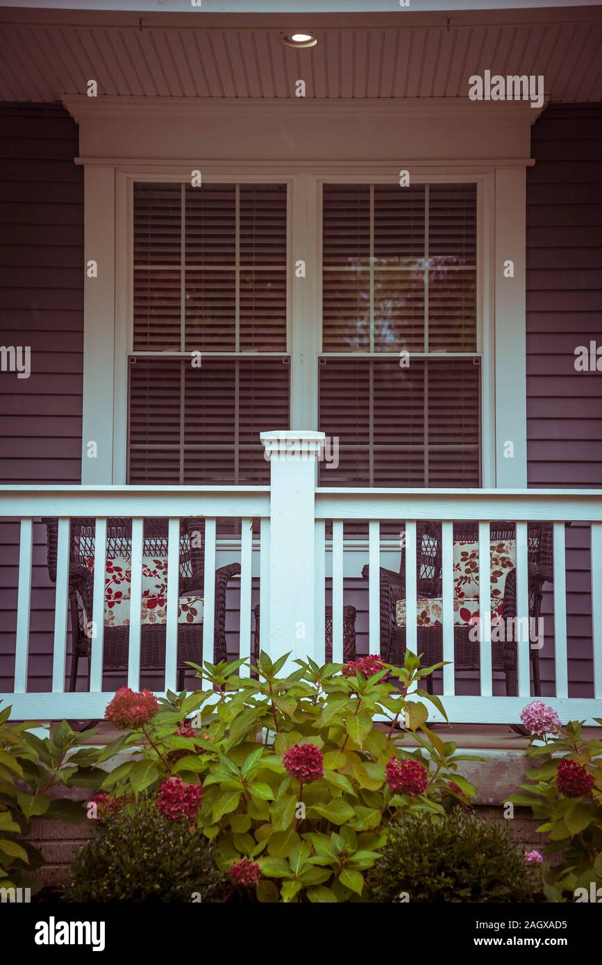 Veranda of a Traditional residential house in German Village ...