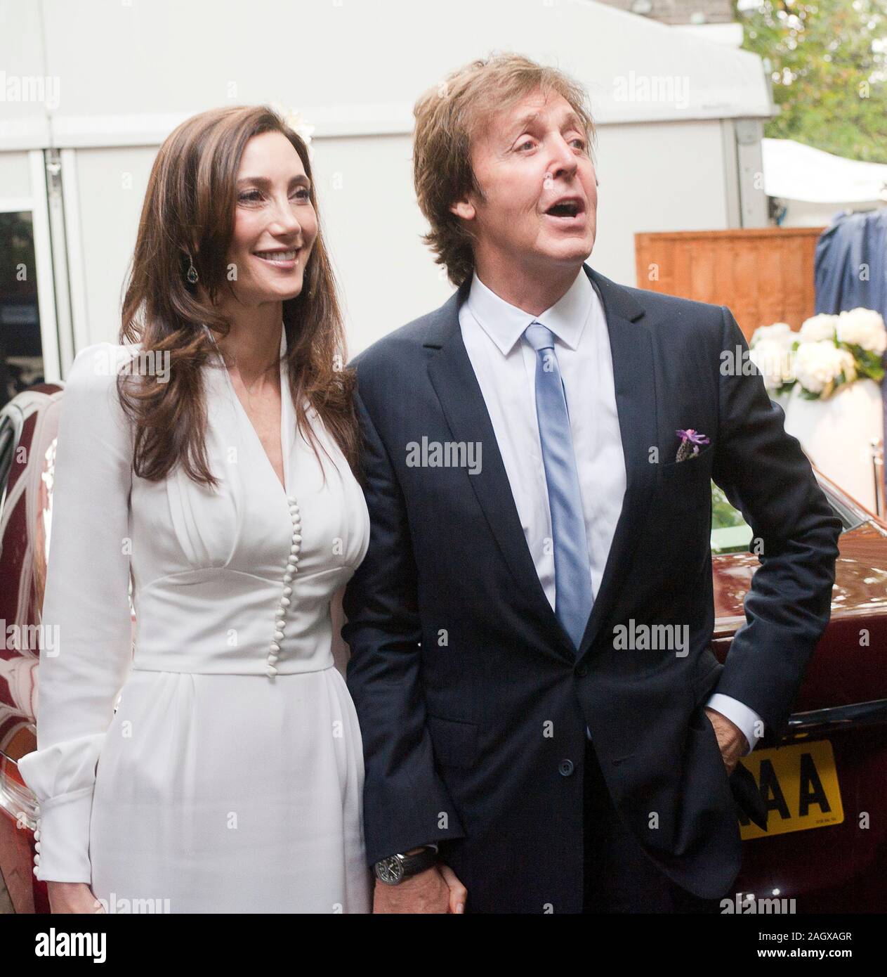 Sir Paul and his bride Nancy Shevell prepare for their wedding at their ...