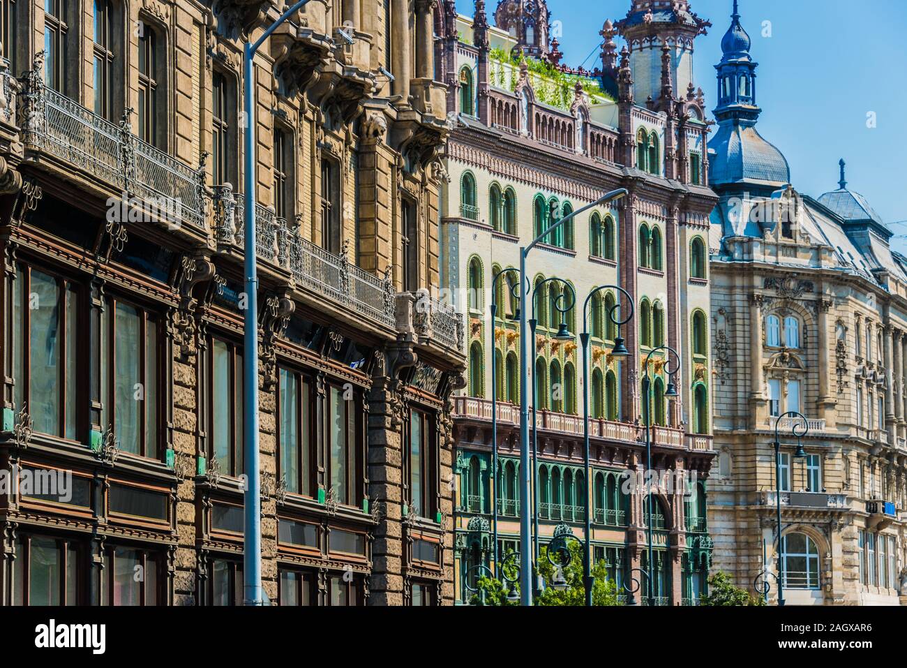 Historic architecture of downtown Budapest, Hungary Stock Photo - Alamy