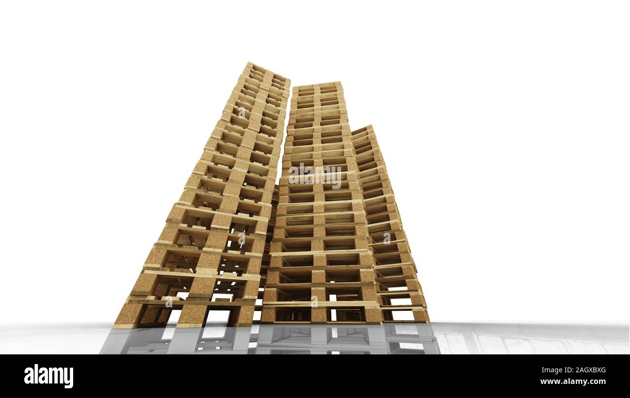 Tall stacks of pallets hi-res stock photography and images - Alamy