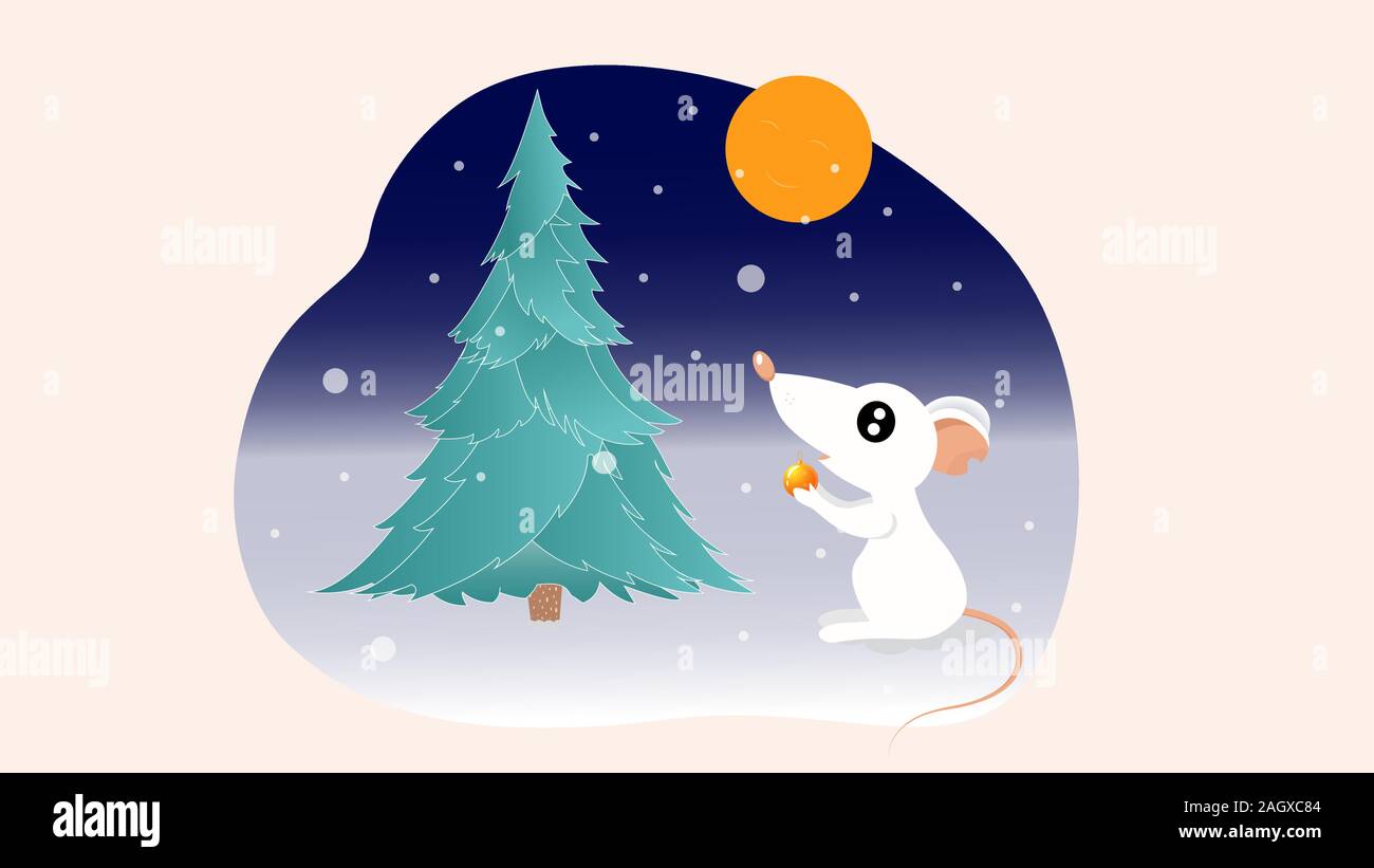 Rat christmas Stock Vector Images - Alamy