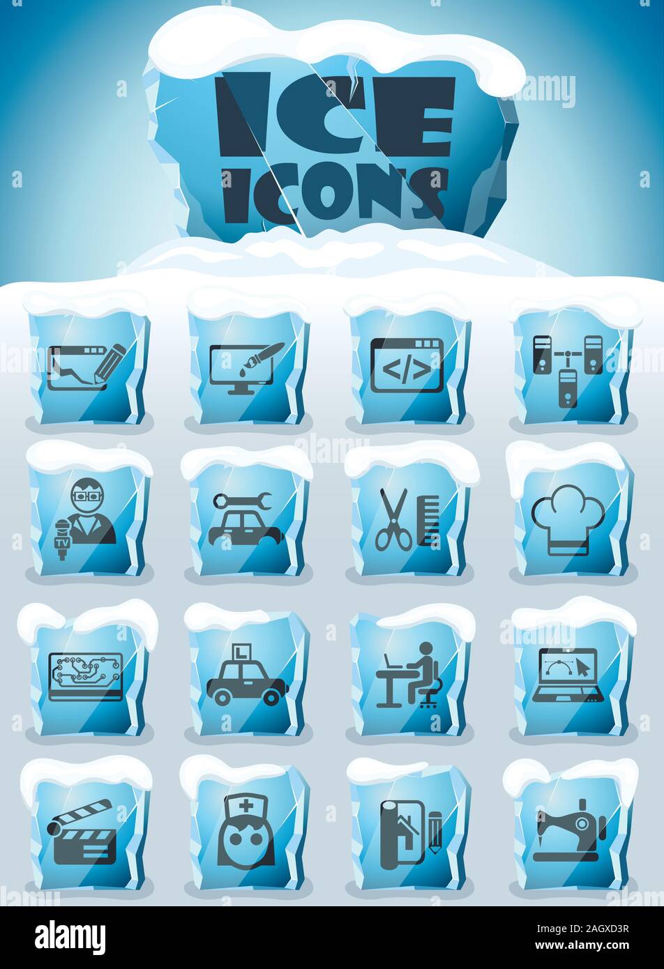 courses icon set Stock Vector Image & Art - Alamy