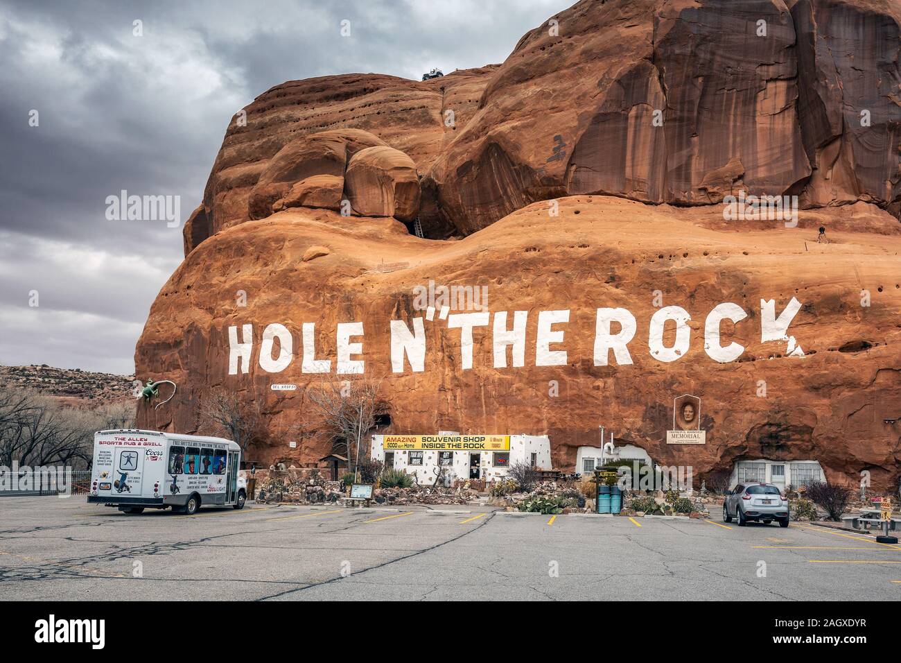 Hole N The Rock near Moab, Utah Stock Photo - Alamy