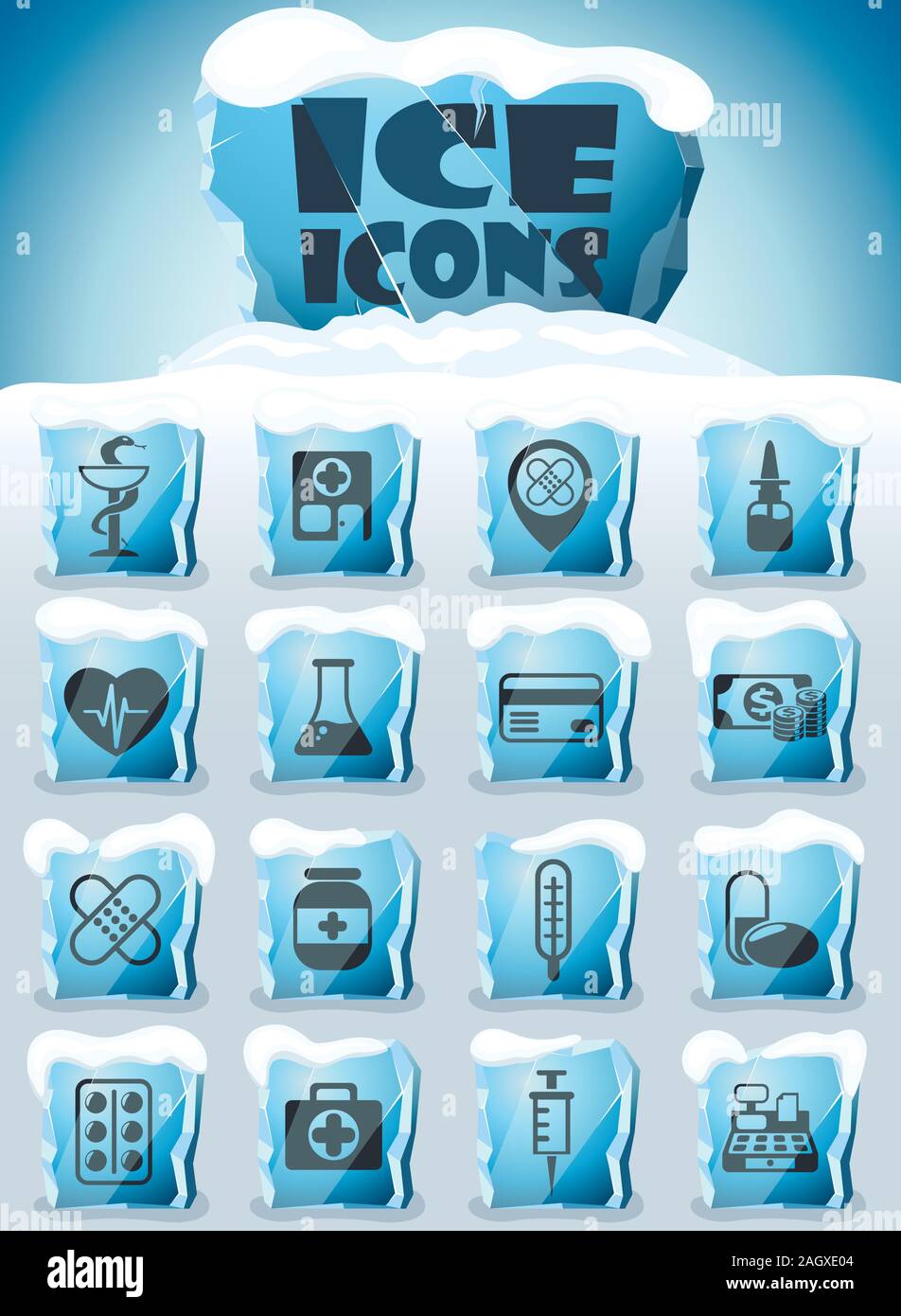 drug store icon set Stock Vector Image & Art - Alamy