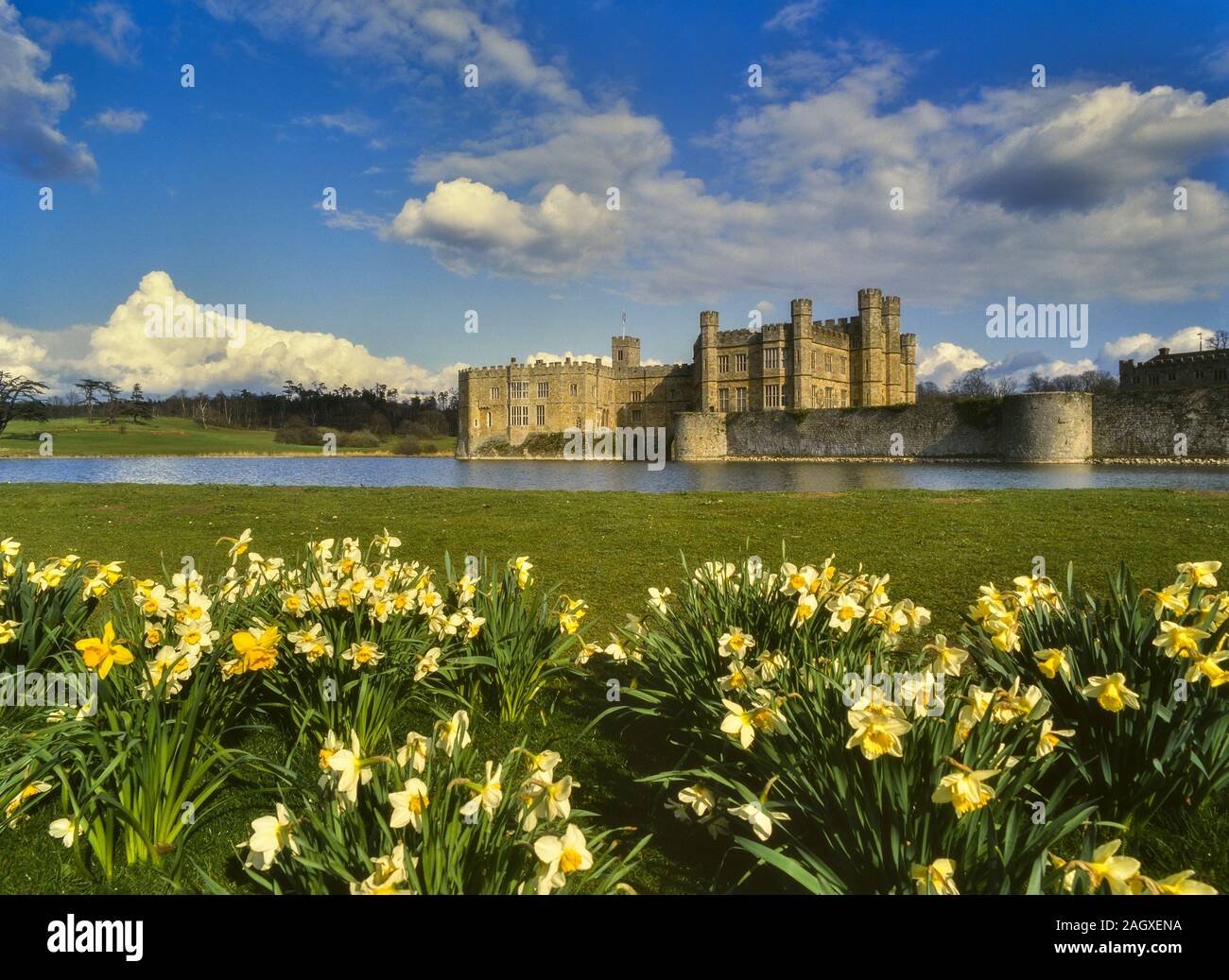 Springtime at Leeds Castle. Kent. England. UK Stock Photo - Alamy