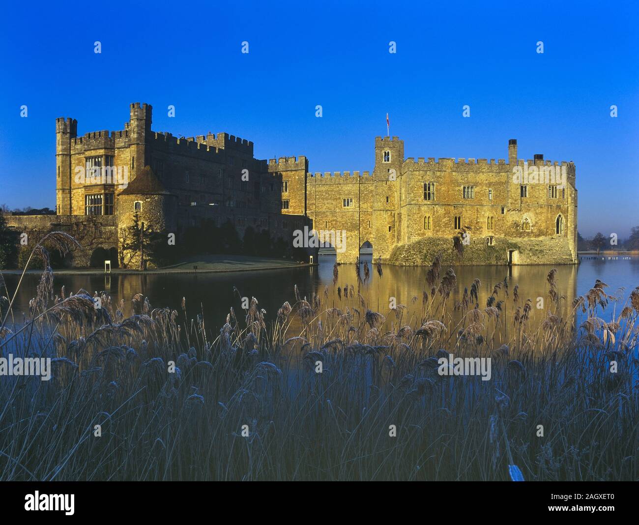 Leeds Castle in winter. Kent. England. UK Stock Photo - Alamy