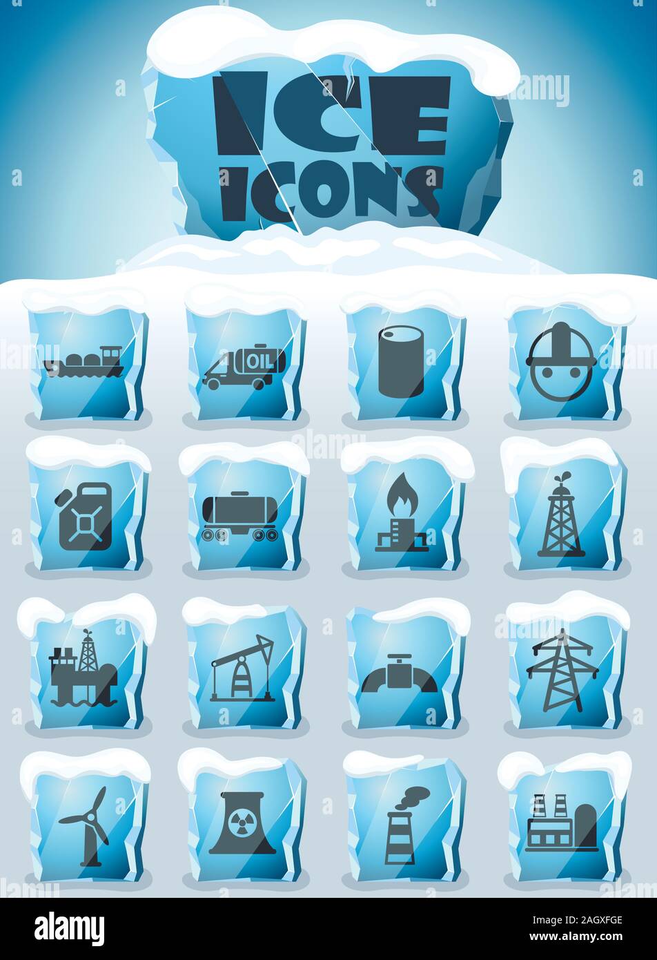 Oil tanker ice Stock Vector Images - Alamy