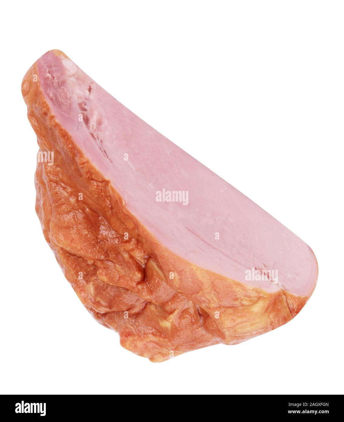 Piece of Boiled and Smoked Meat Isolated Stock Photo - Alamy