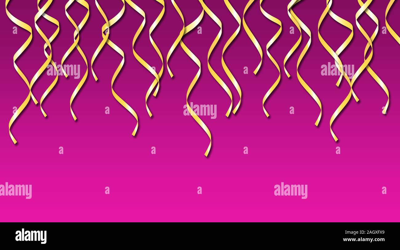 Background with hanging colored ribbons Stock Photo - Alamy