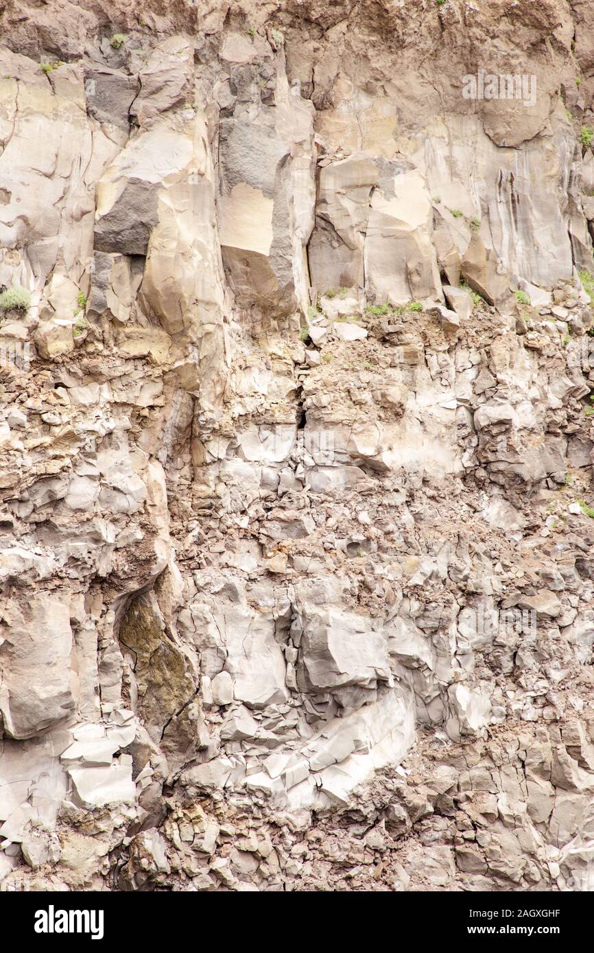 close up detail shot of volcanic rock formations on mount vesuvius ...