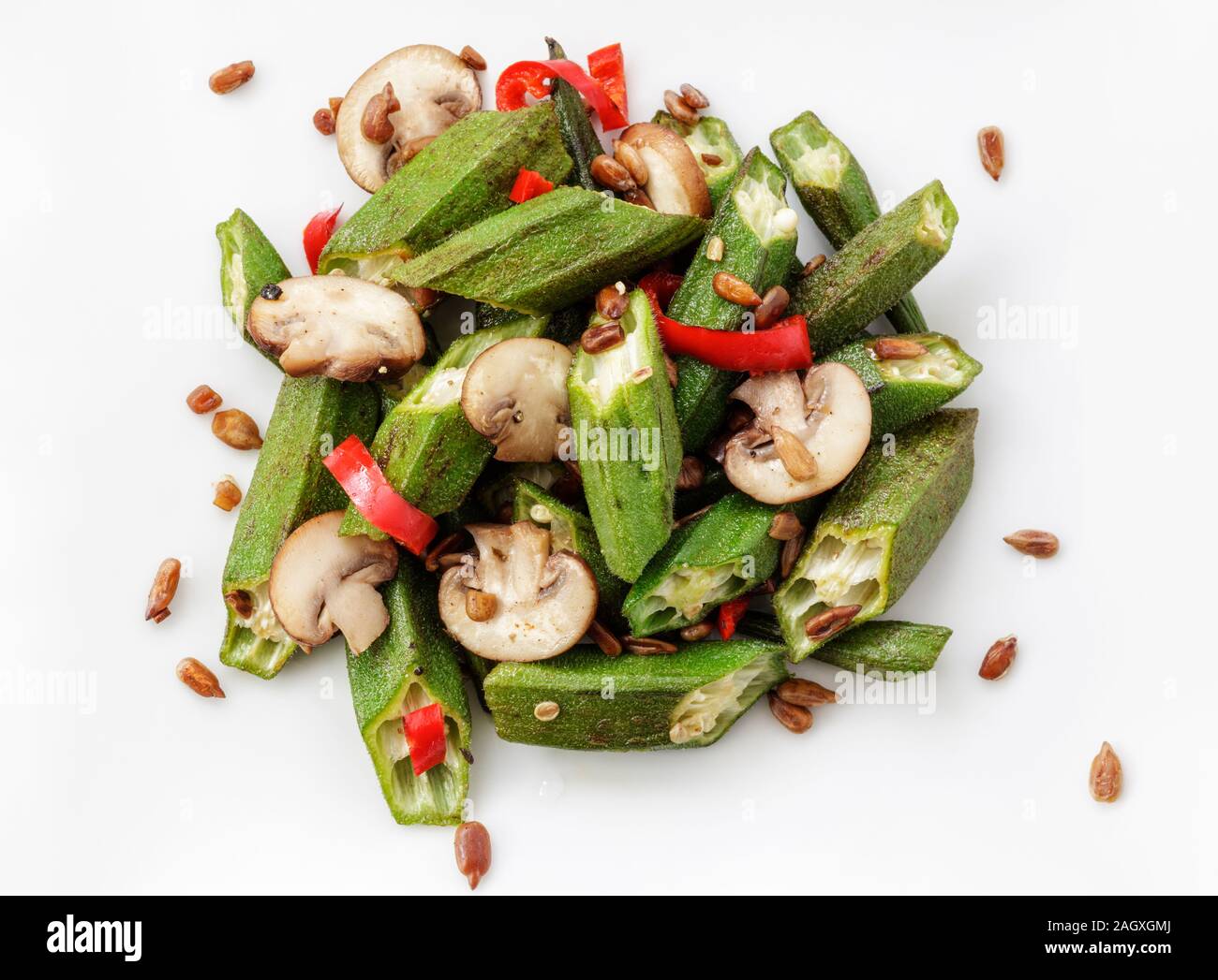 Okra seeds hi-res stock photography and images - Alamy