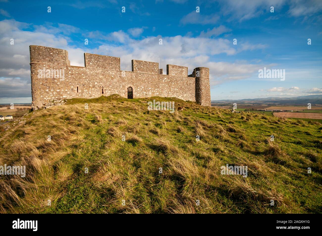 Hume Castle was built in the thirteenth century Stock Photo - Alamy