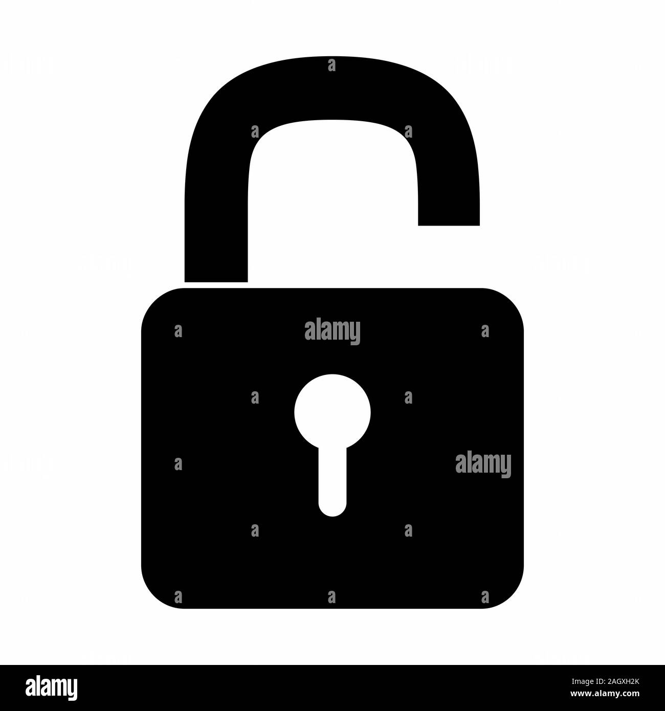 Padlock icon illustration Stock Vector Image & Art - Alamy