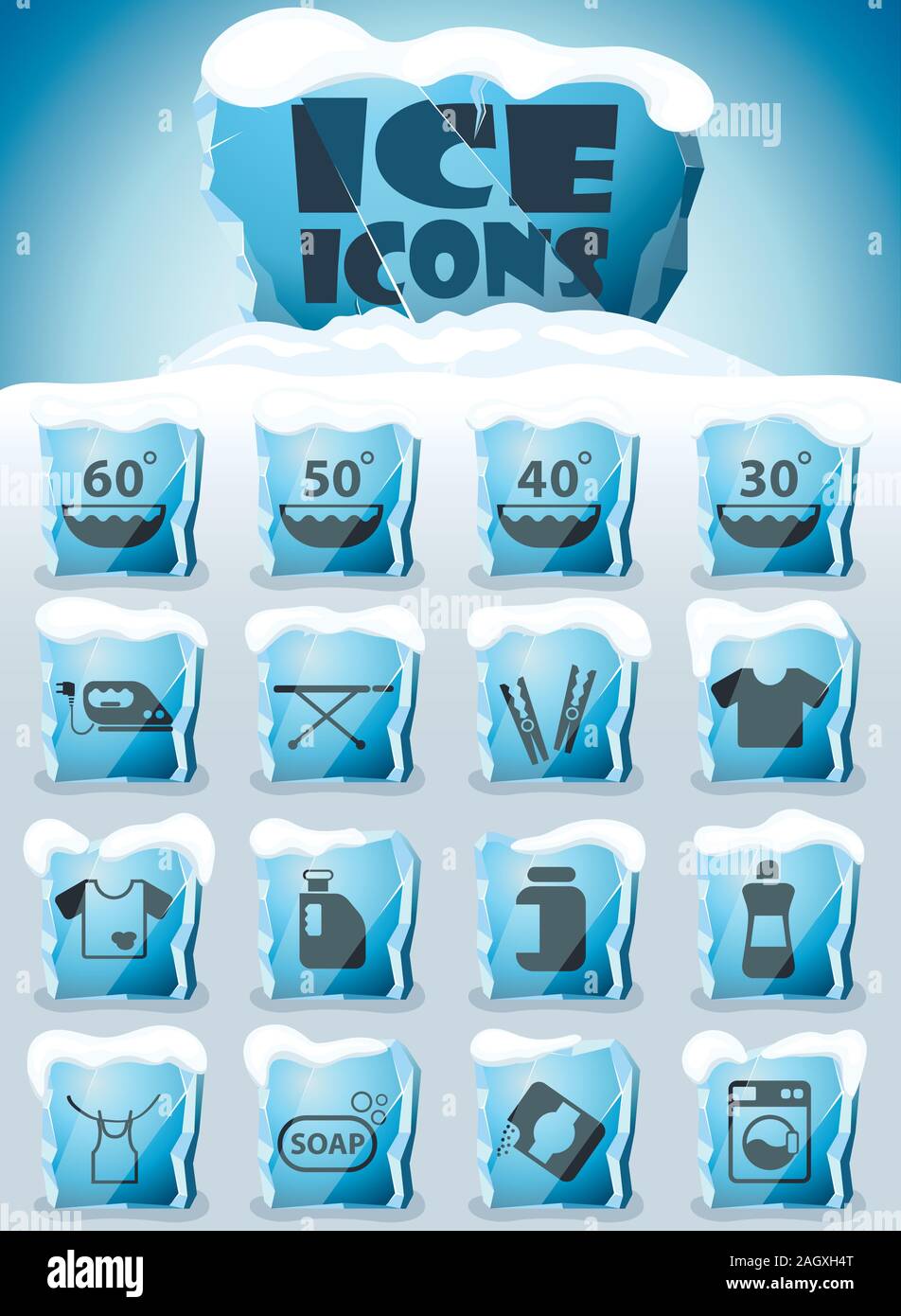 laundry icon set Stock Vector Image & Art - Alamy