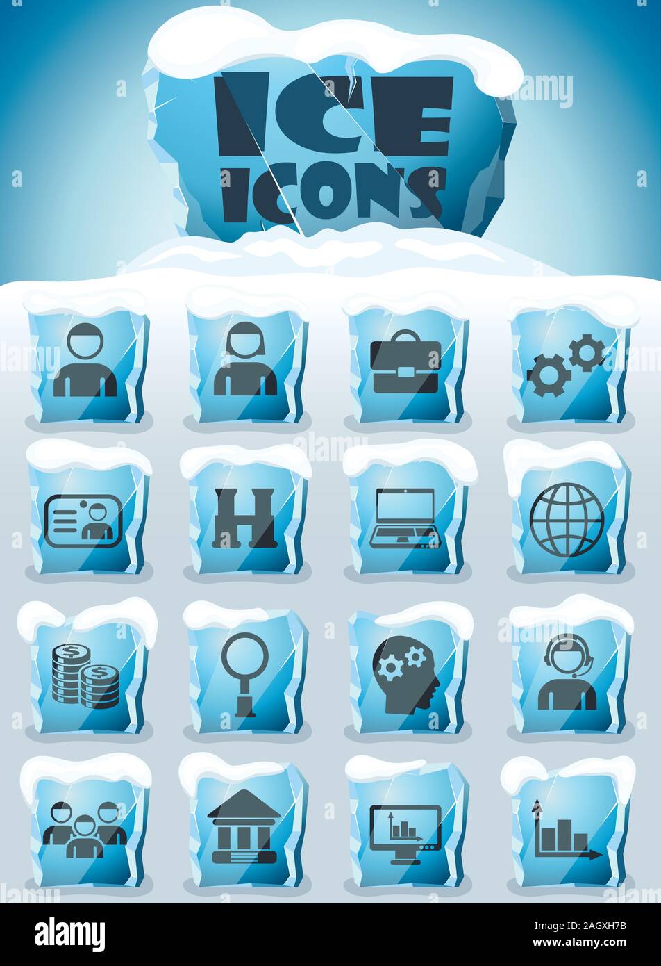 management icon set Stock Vector Image & Art - Alamy