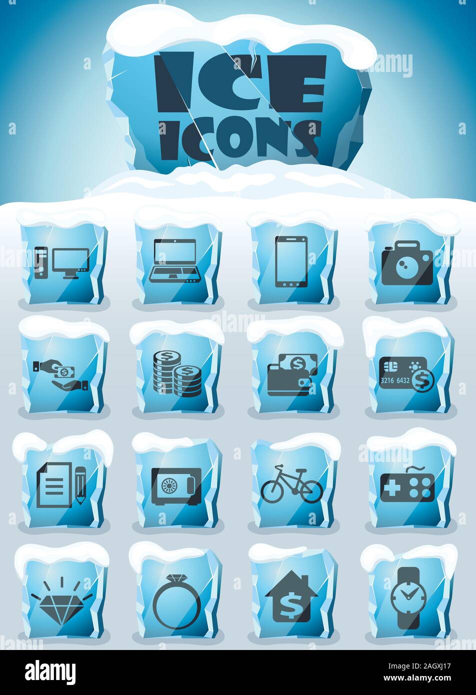 pawn shop icon set Stock Vector Image & Art - Alamy