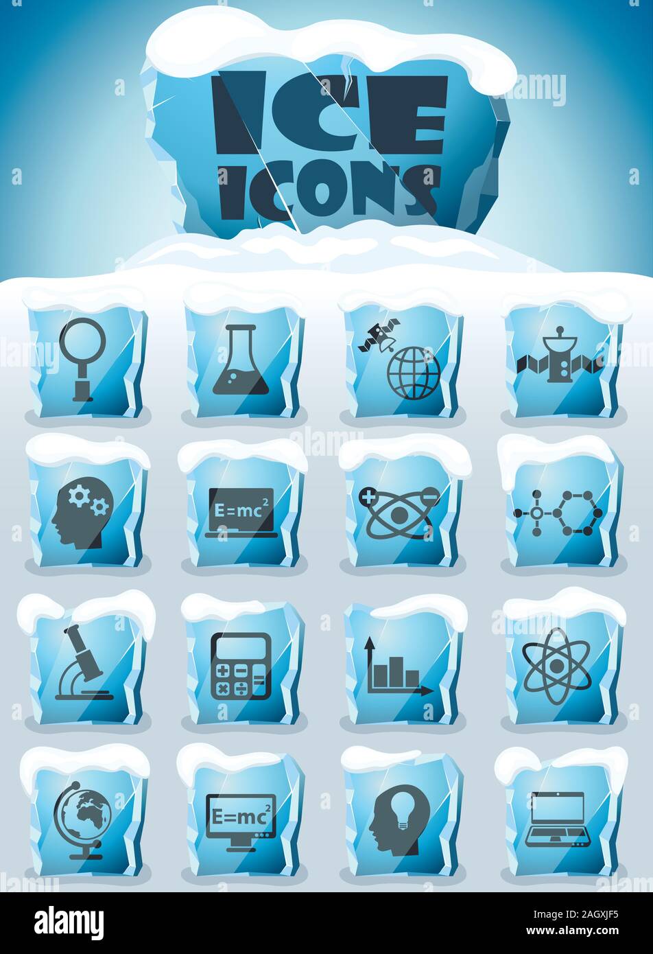 science icon set Stock Vector Image & Art - Alamy