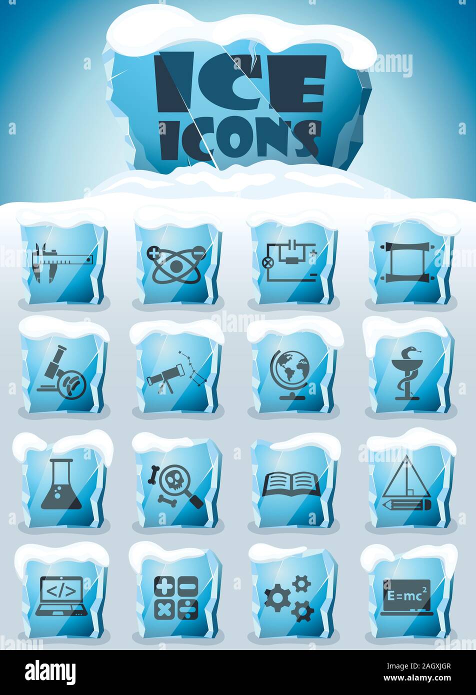 science icon set Stock Vector Image & Art - Alamy