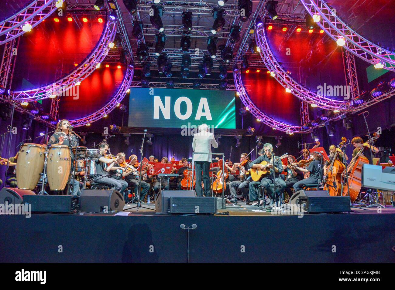 Lugano, Switzerland - 9 July 2016 - singer Noa at Estival Jazz Lugano ...