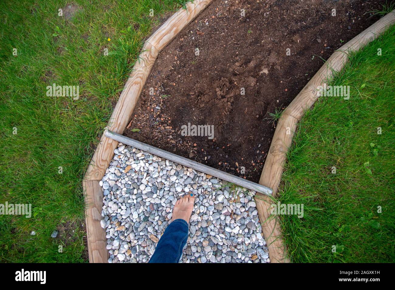 Kneipp barefoot path Stock Photo - Alamy