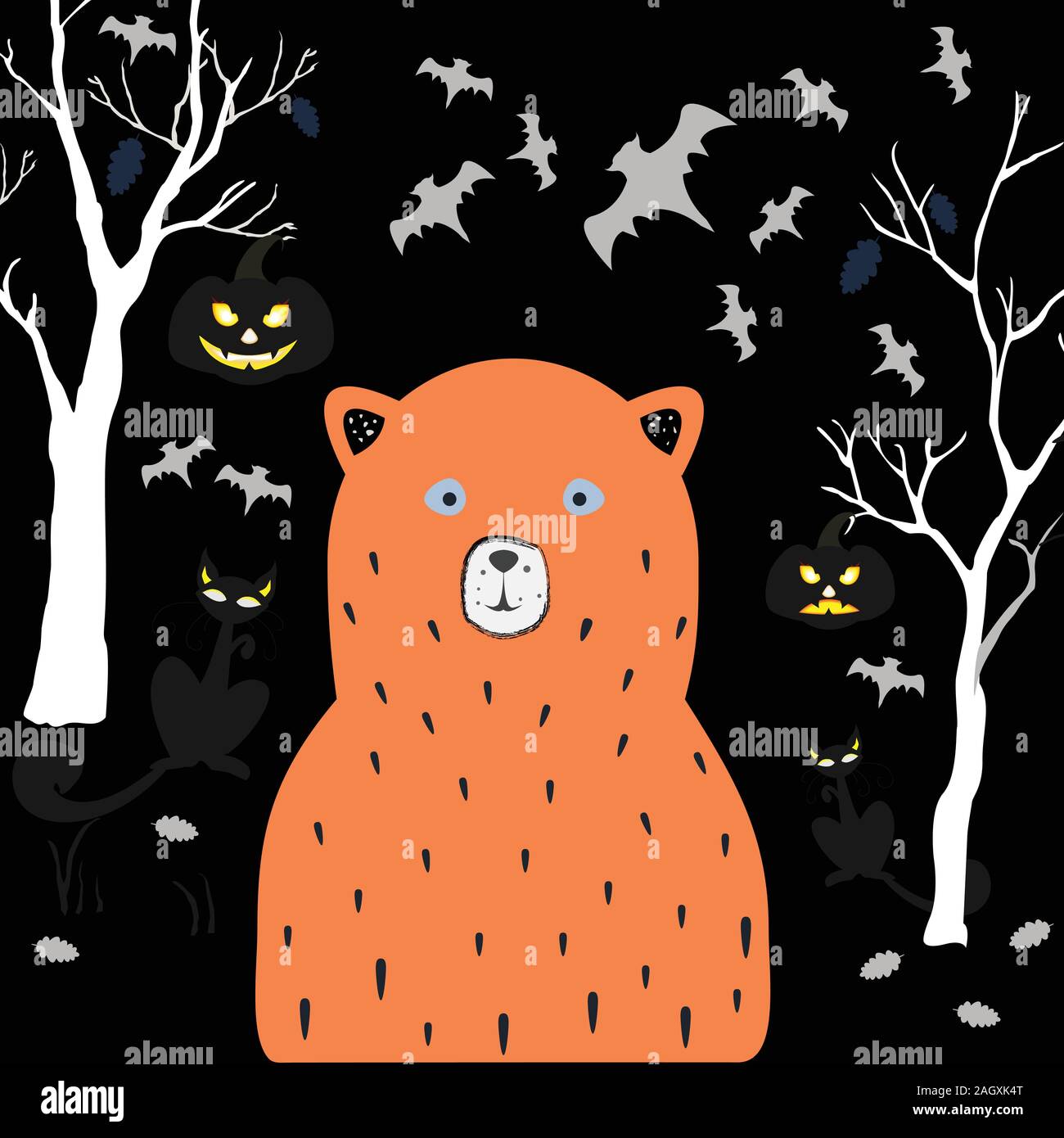 Terrifying Black Bear with yellow eyes, empty socket eyed cat and ...