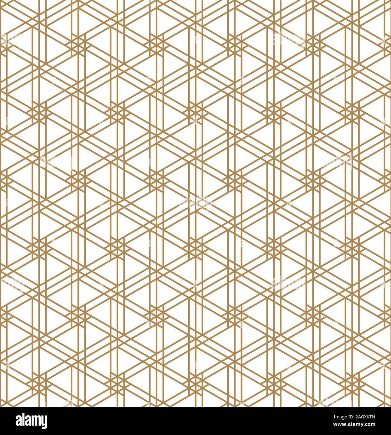 Seamless geometric pattern inspired by Japanese woodworking style ...