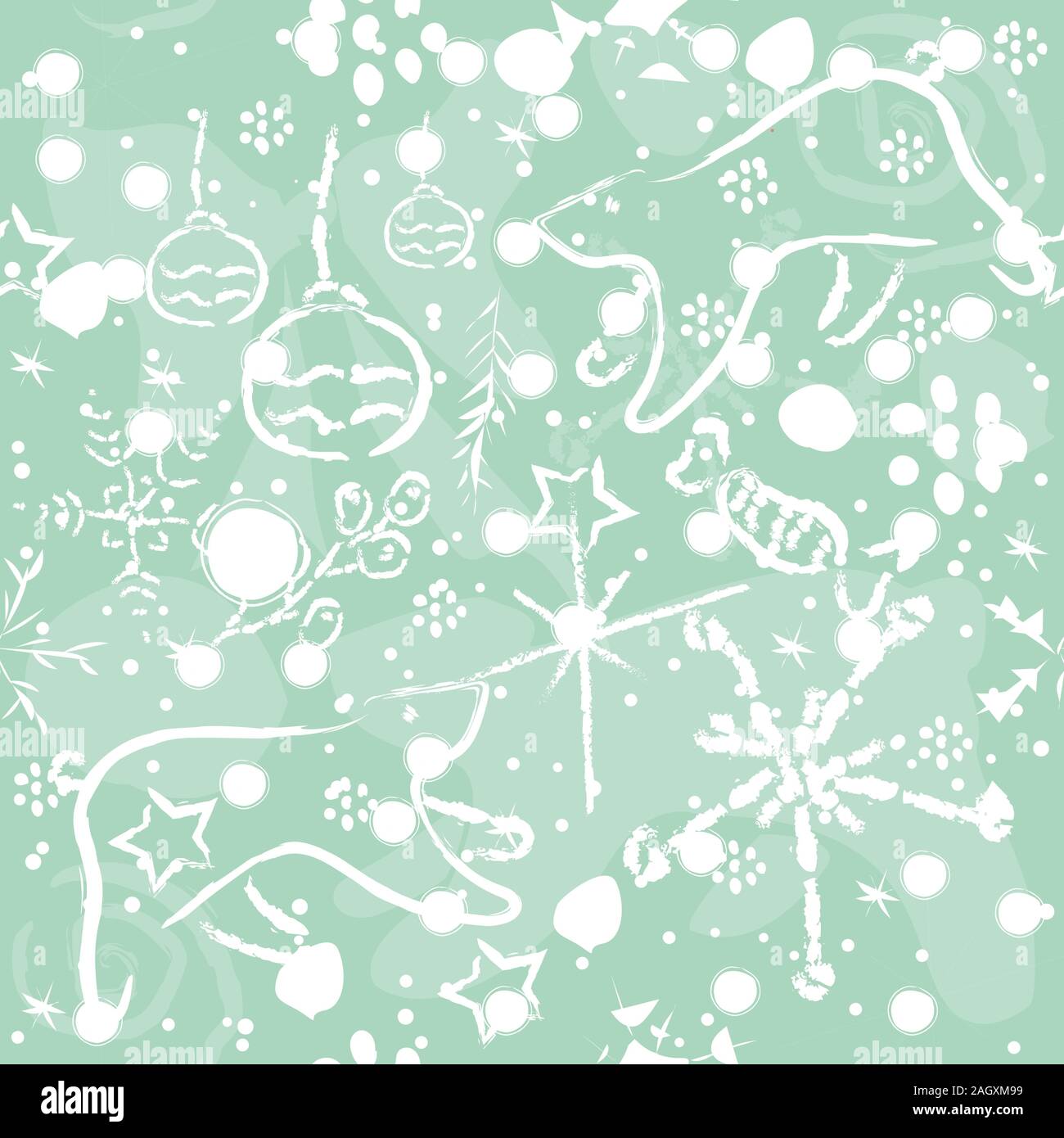 Cute Winter Pattern with bears and ornaments. Vector Illustration Stock ...