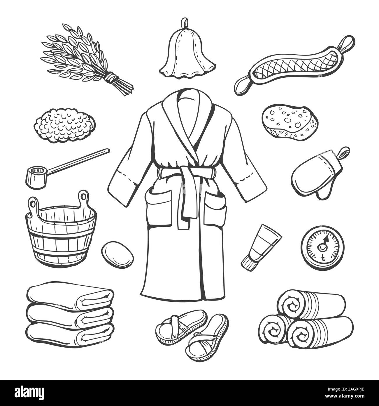 Spa sketch hi-res stock photography and images - Alamy