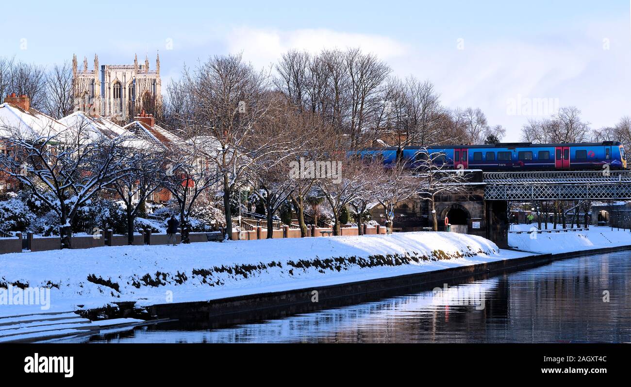 A winter scene from 2010, City of York, North Yorkshire, UK Stock Photo ...