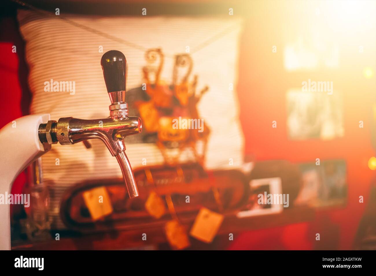 Draught beer pump hi-res stock photography and images - Alamy