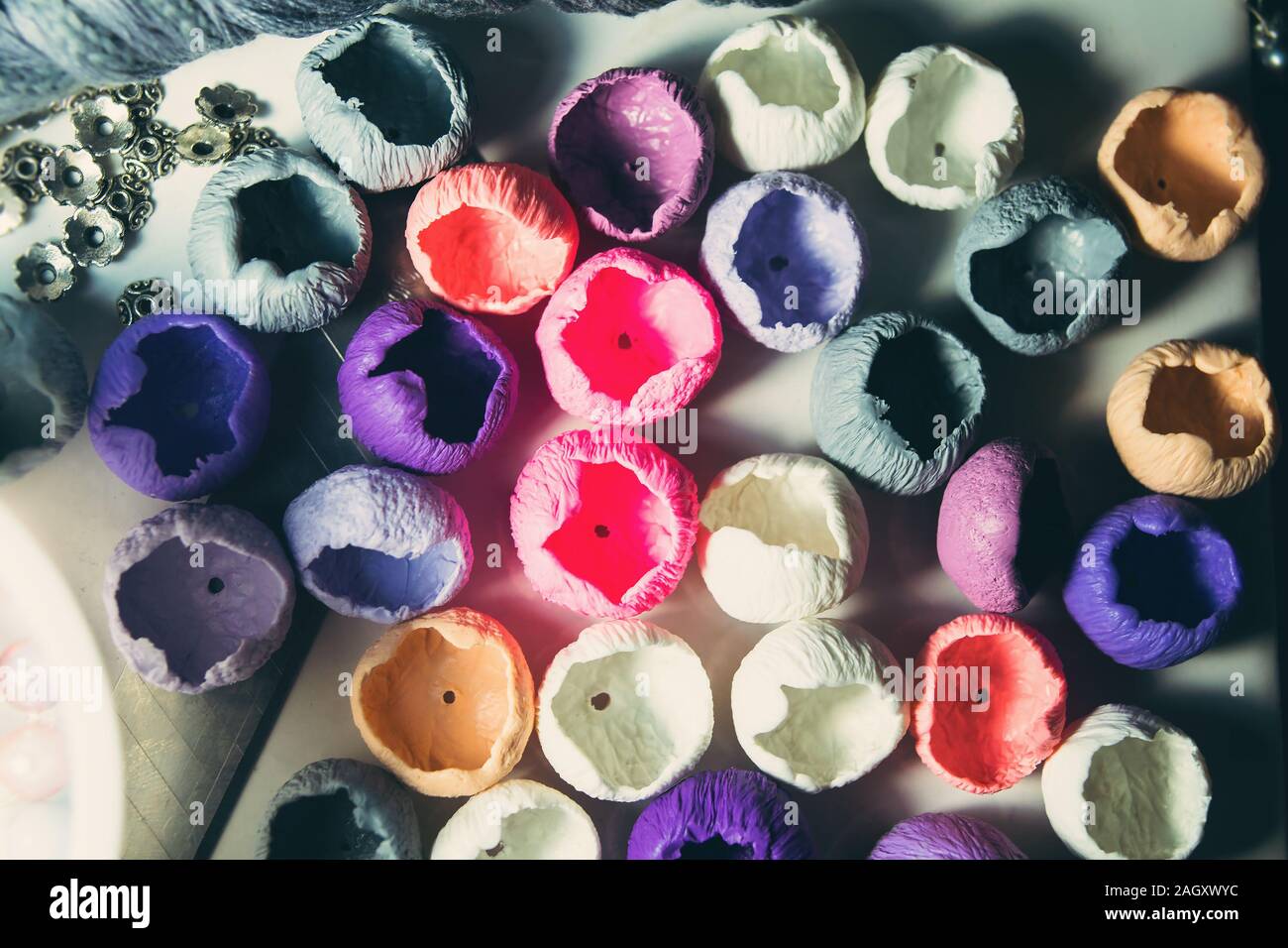 Polymer clay beads hi-res stock photography and images - Alamy