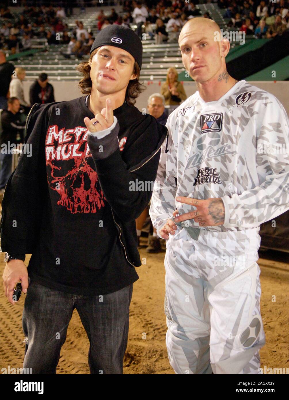 (L-R) Brian Deegan and Ronnie Faisst at the Jeremy McGrath Invitational ...