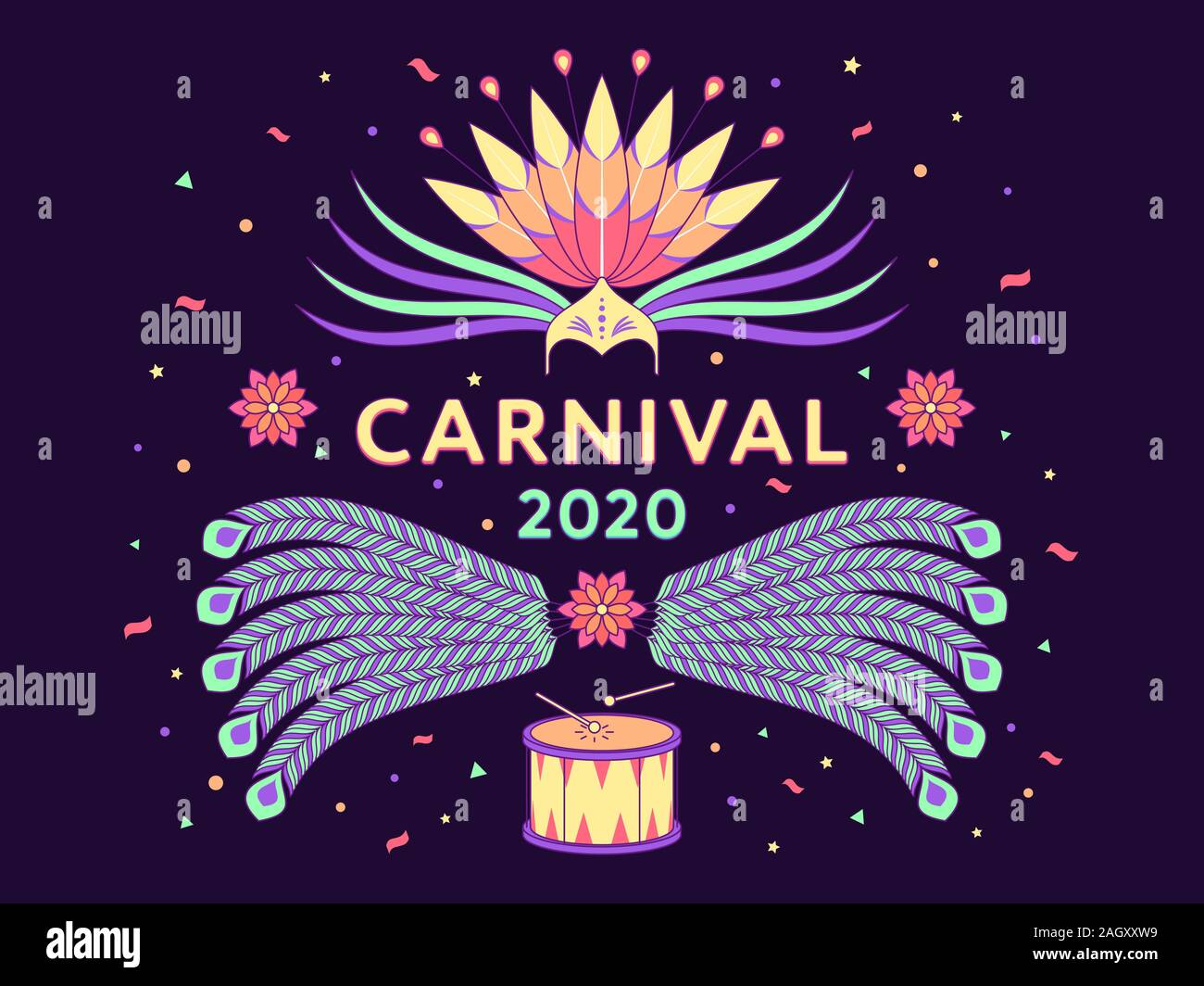 Rio carnival headdress hi-res stock photography and images - Alamy
