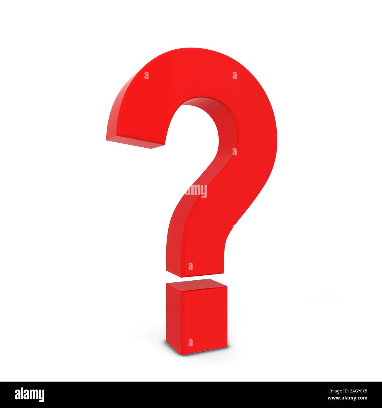 Question mark symbol. 3d illustration isolated on white background ...