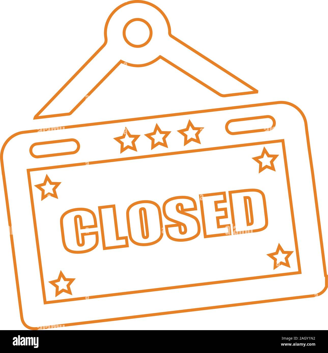 Closed Sign icon logo Stock Vector Image & Art - Alamy