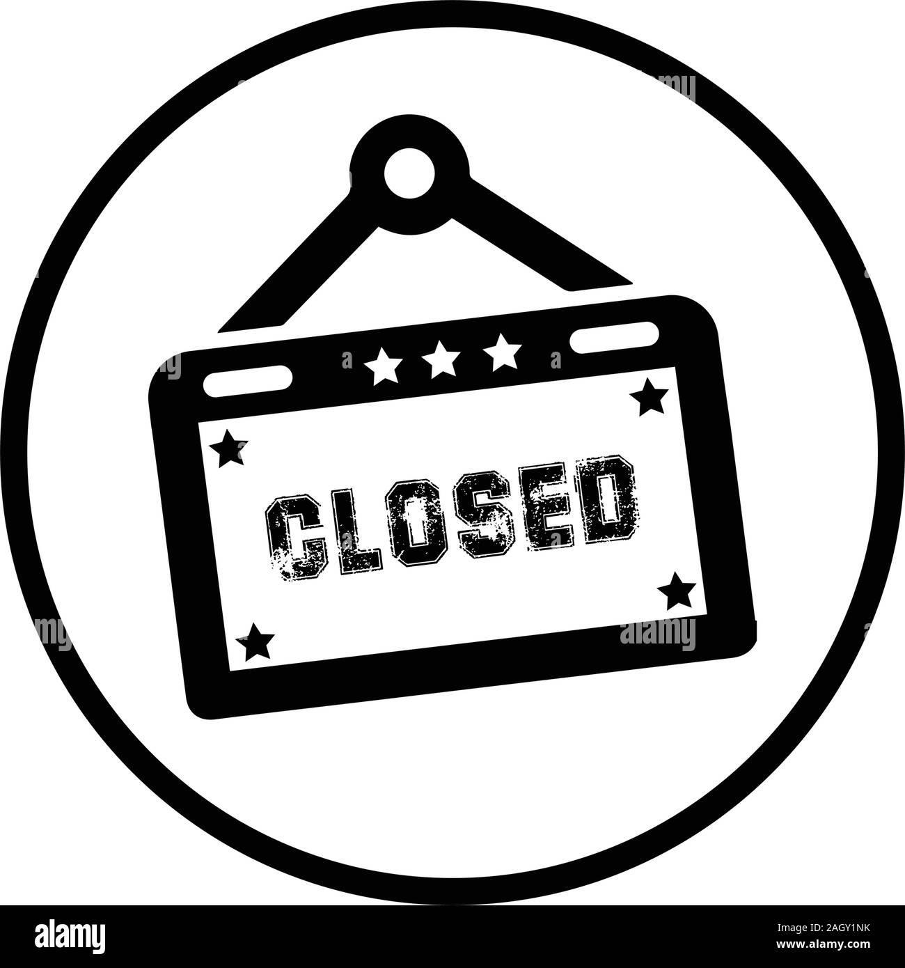 Closed Sign icon logo Stock Vector Image & Art - Alamy
