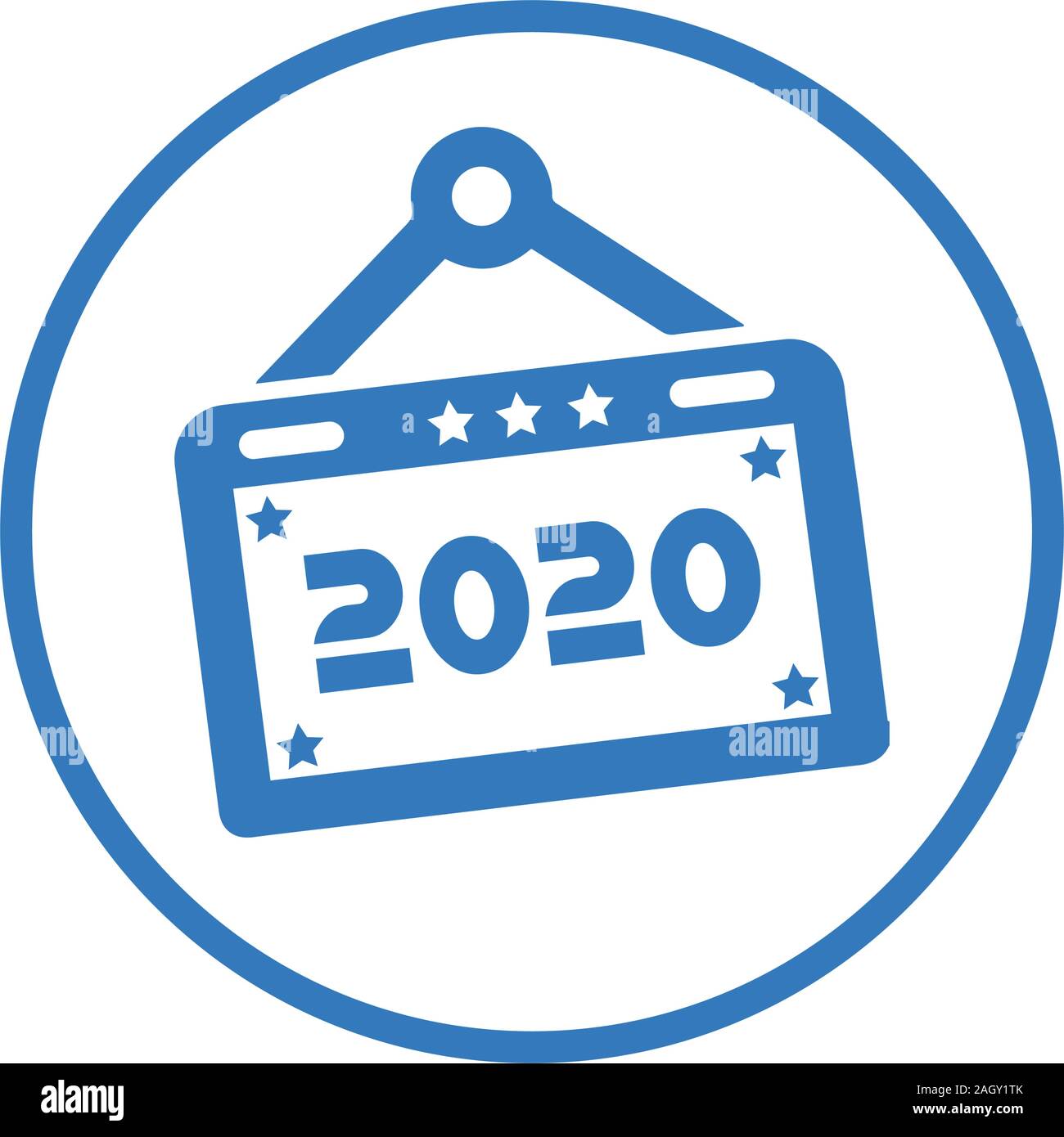 Happy New Year Icon Stock Vector Image & Art - Alamy