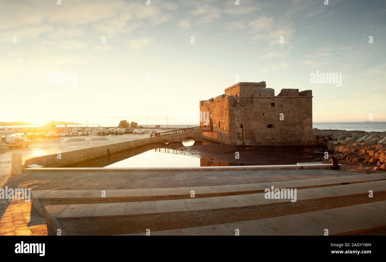 Castle in Paphos city, Cyprus Stock Photo - Alamy