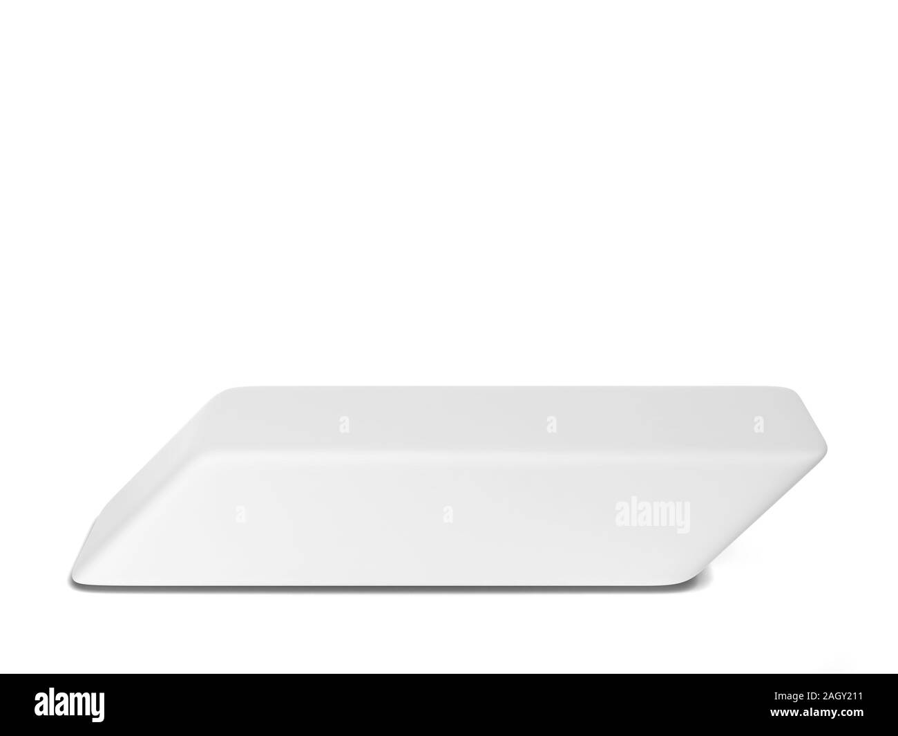 Single eraser. 3d illustration isolated on white background Stock Photo ...