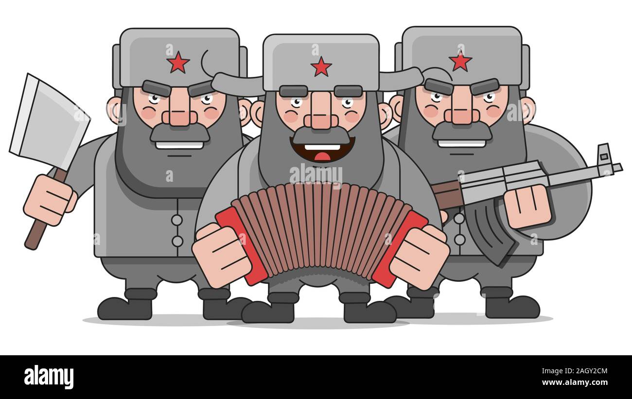 Russian Man Illustration Suitable For Greeting Card, Poster Or T-shirt ...