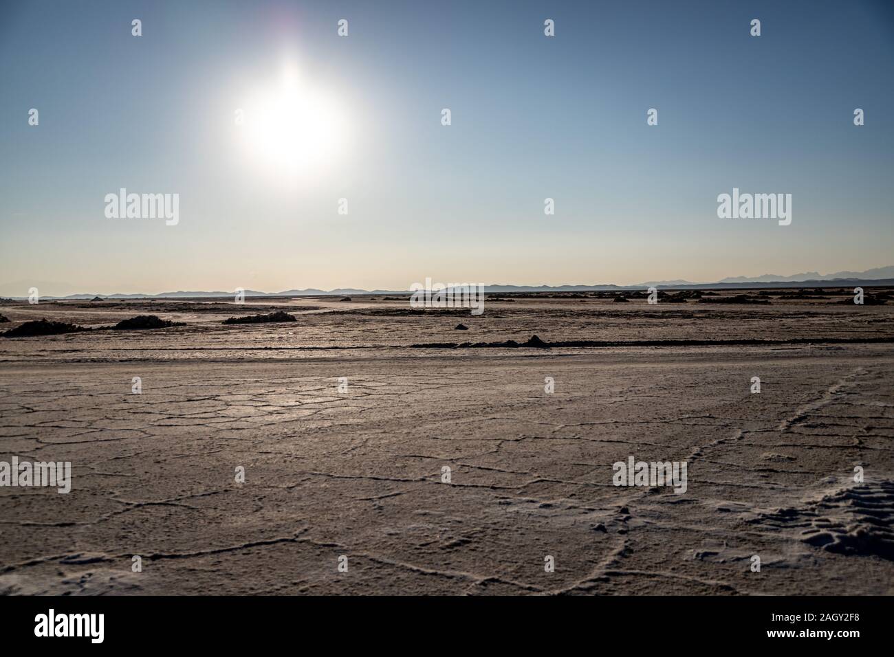 Salt lake in Iran Stock Photo - Alamy