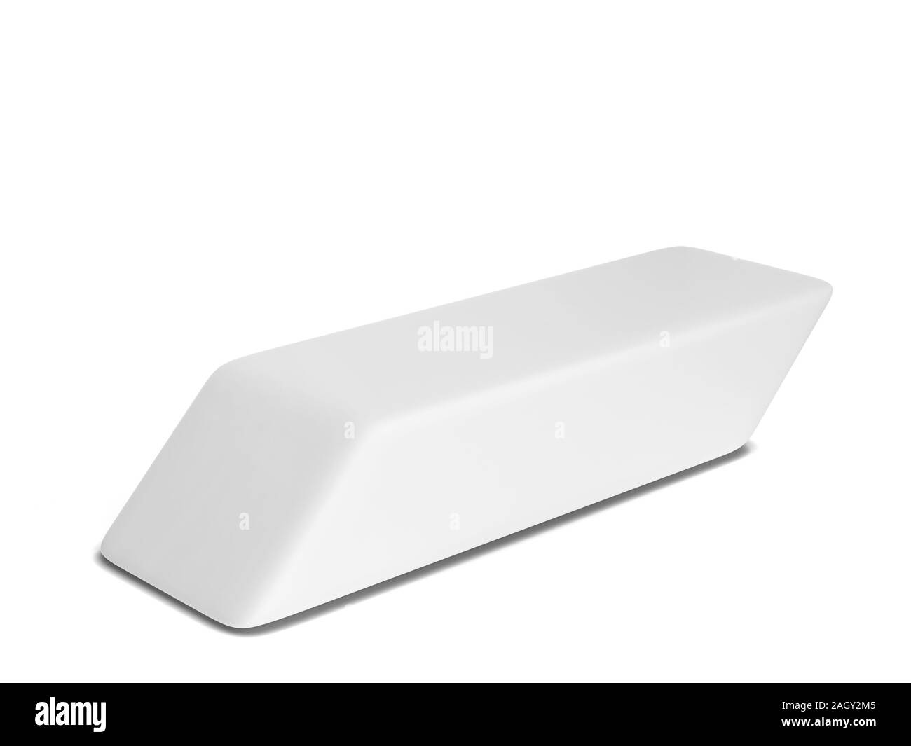 Single eraser. 3d illustration isolated on white background Stock Photo ...