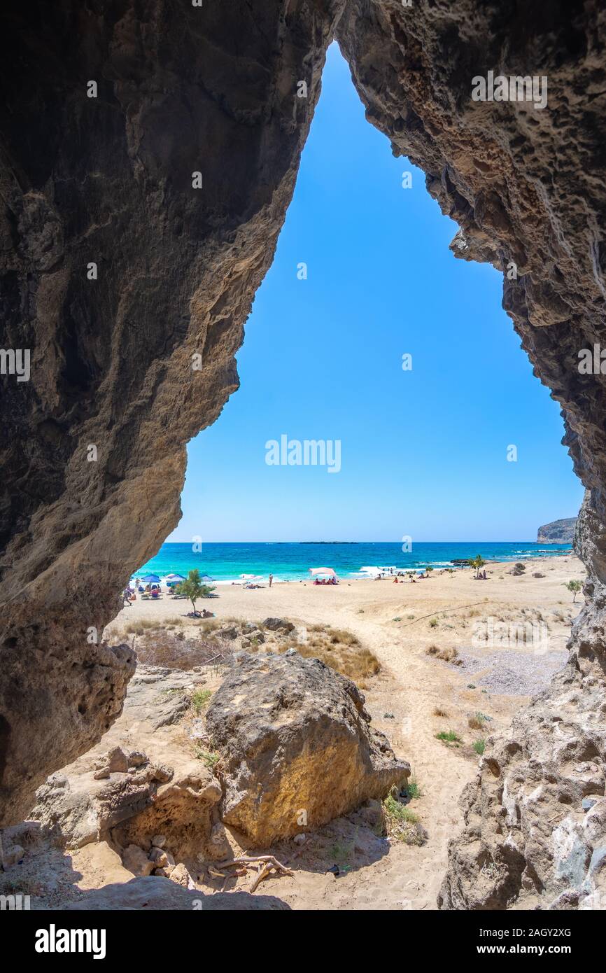 Falasarna beach west coast hi-res stock photography and images - Alamy