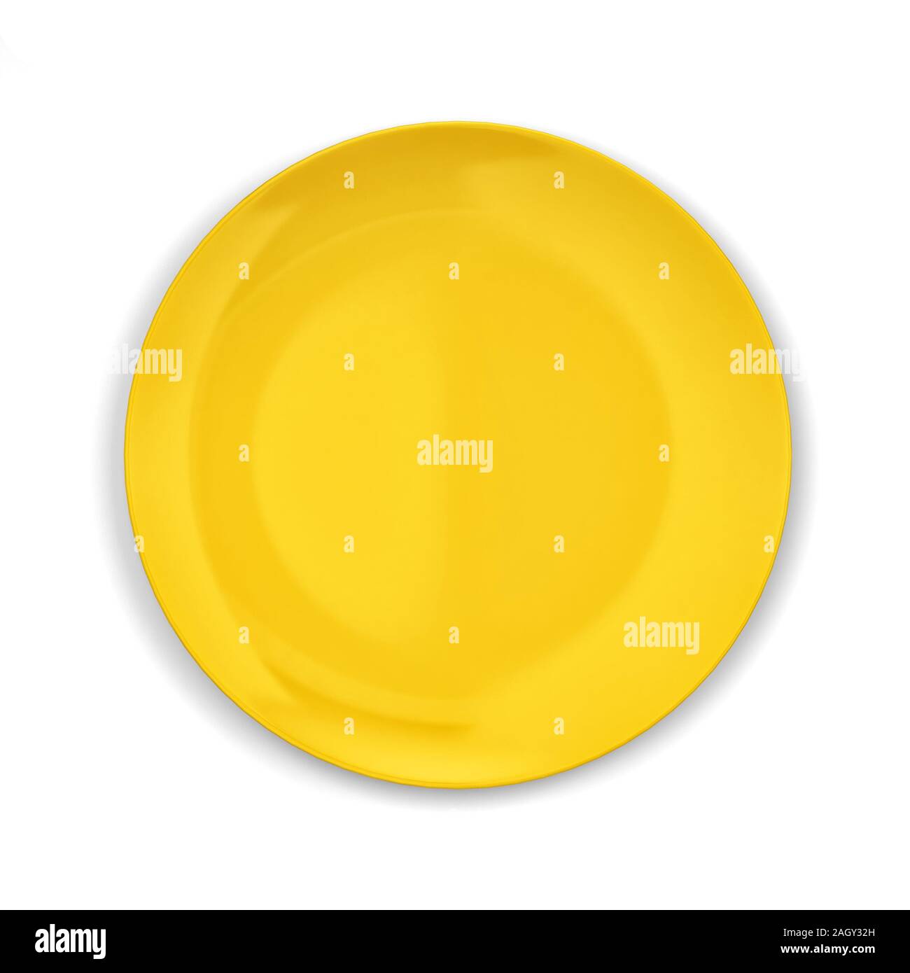 Empty plate. 3d illustration isolated on white background Stock Photo ...