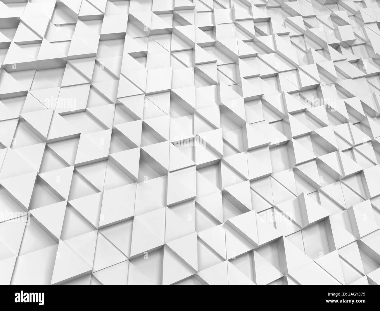 3d triangle pattern geometry Black and White Stock Photos & Images - Alamy