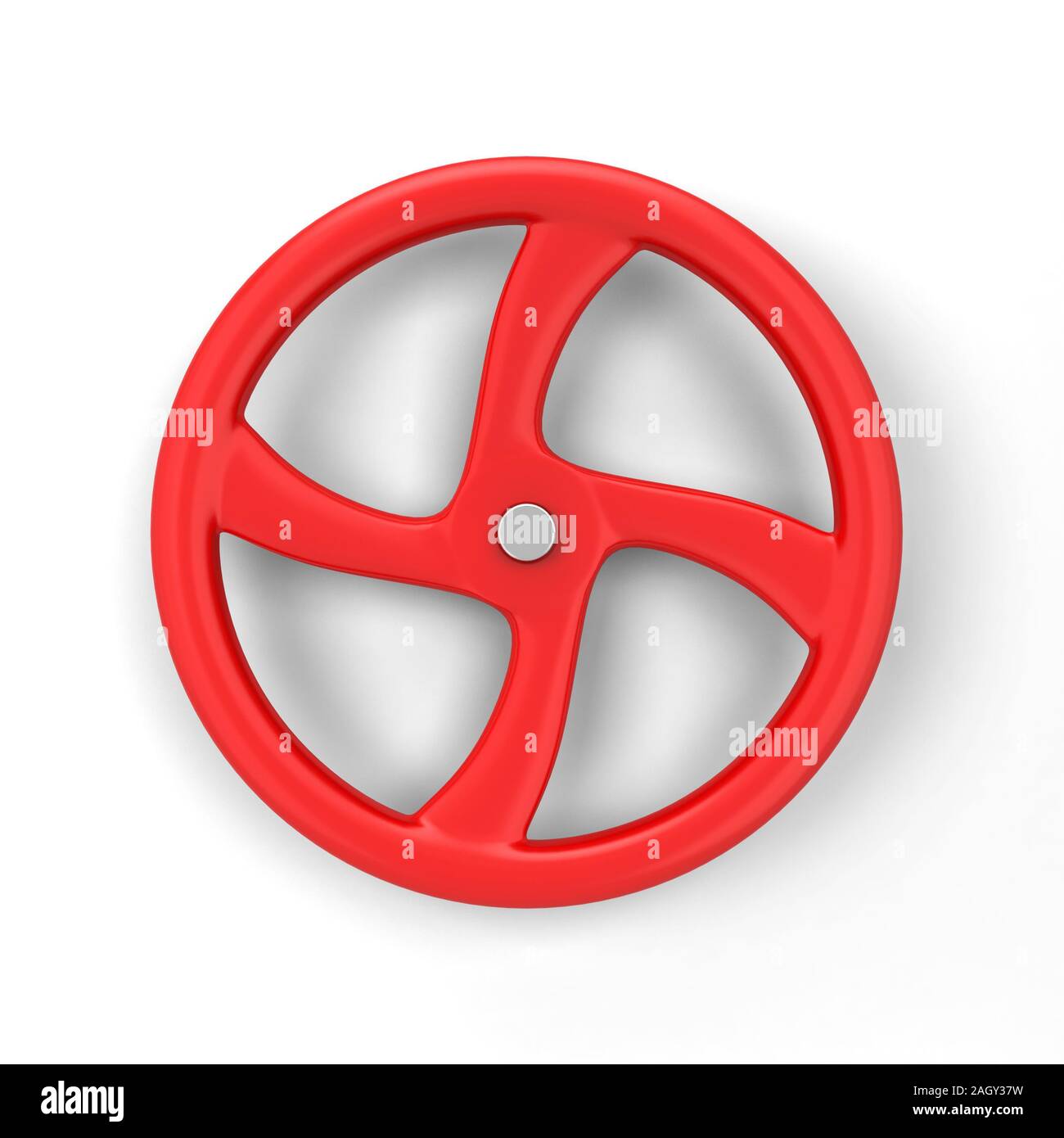 Valve wheel. 3d illustration isolated on white background Stock Photo ...